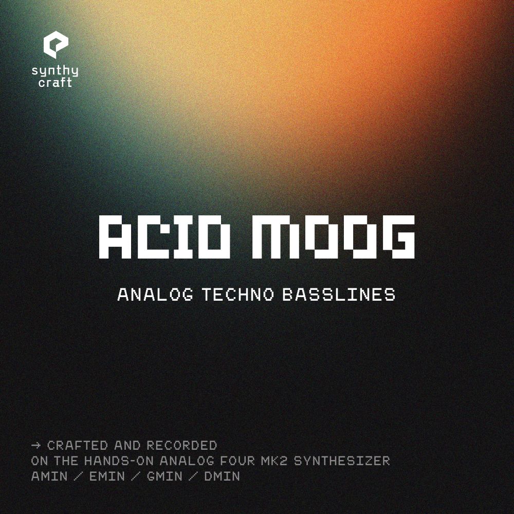 Acid Moog - Analog Techno Basslines Paquete de Samples | LANDR Samples