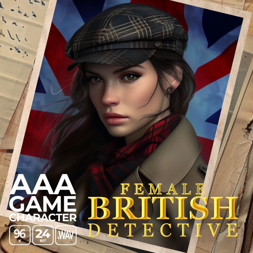 AAA Game Character British Female Detective Sample Pack | LANDR Samples
