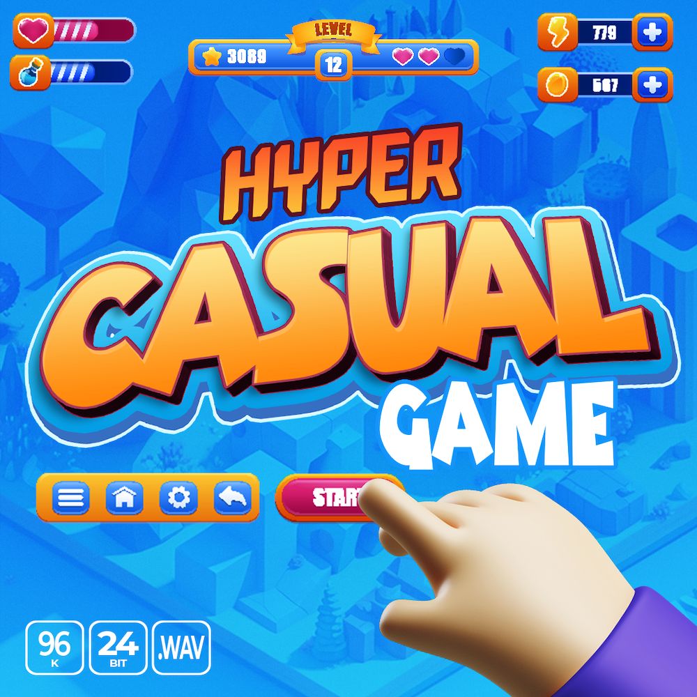 Hyper Casual Game UI Sample Pack | LANDR Samples